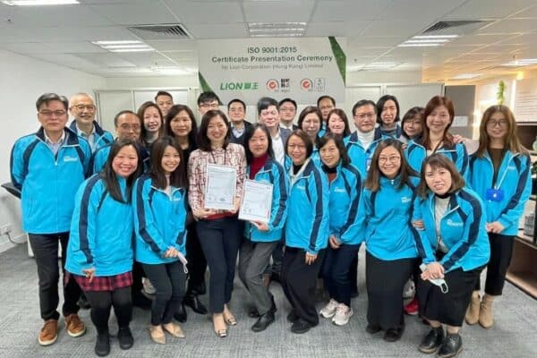 Lion Corp Hong Kong Earned ISO 9001 : 2015 Certification